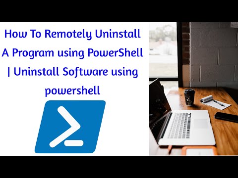 How To Remotely Uninstall A Program using PowerShell | Uninstall Software using powershell