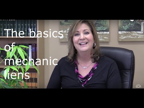 Mechanic lien basics for the homeowner