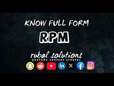 Full Form RPM || what is RPM ||
