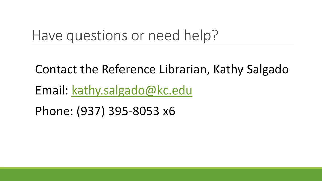 Accessing Periodical Databases