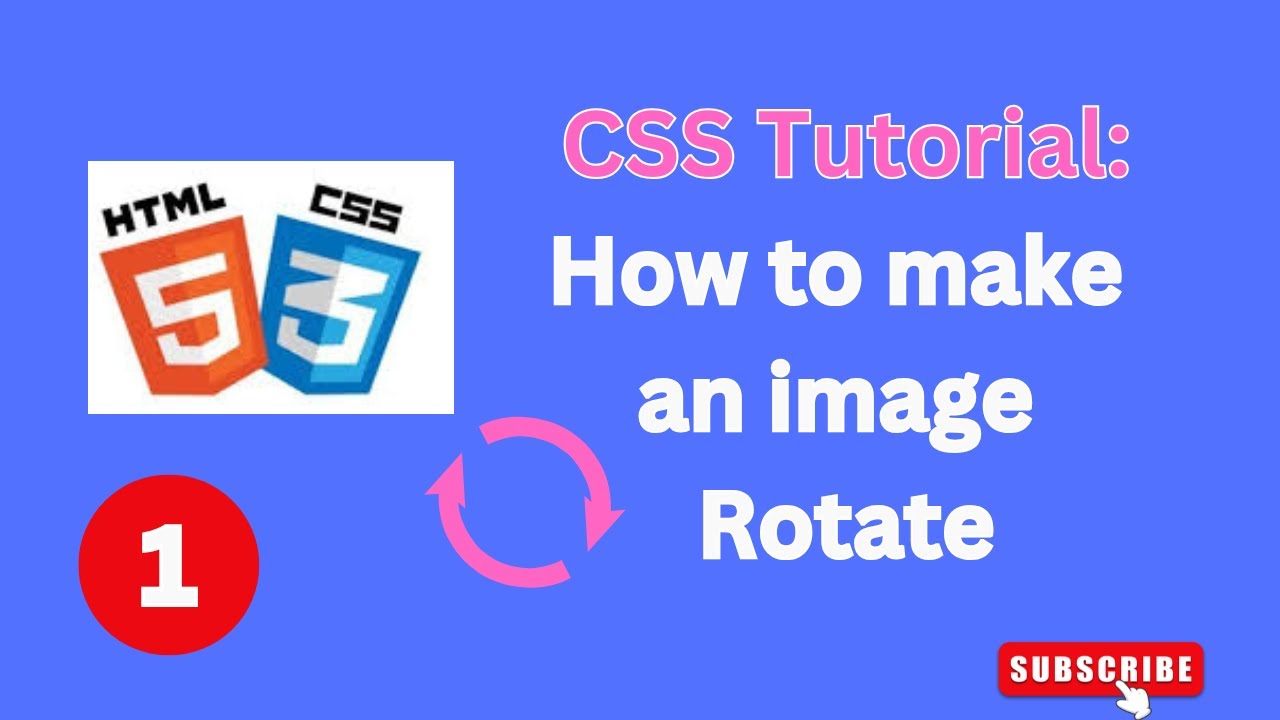 CSS Tutorial : How to make image Rotate using css