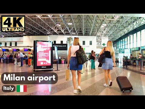 Milan Italy Airport.Malpensa terminal virtual tour