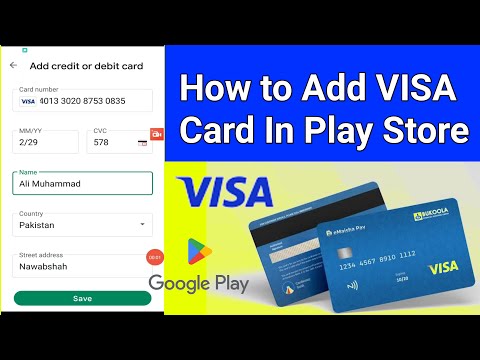 How to Add VISA Card to Google Play Store || How to Add Credit Card On Play Store
