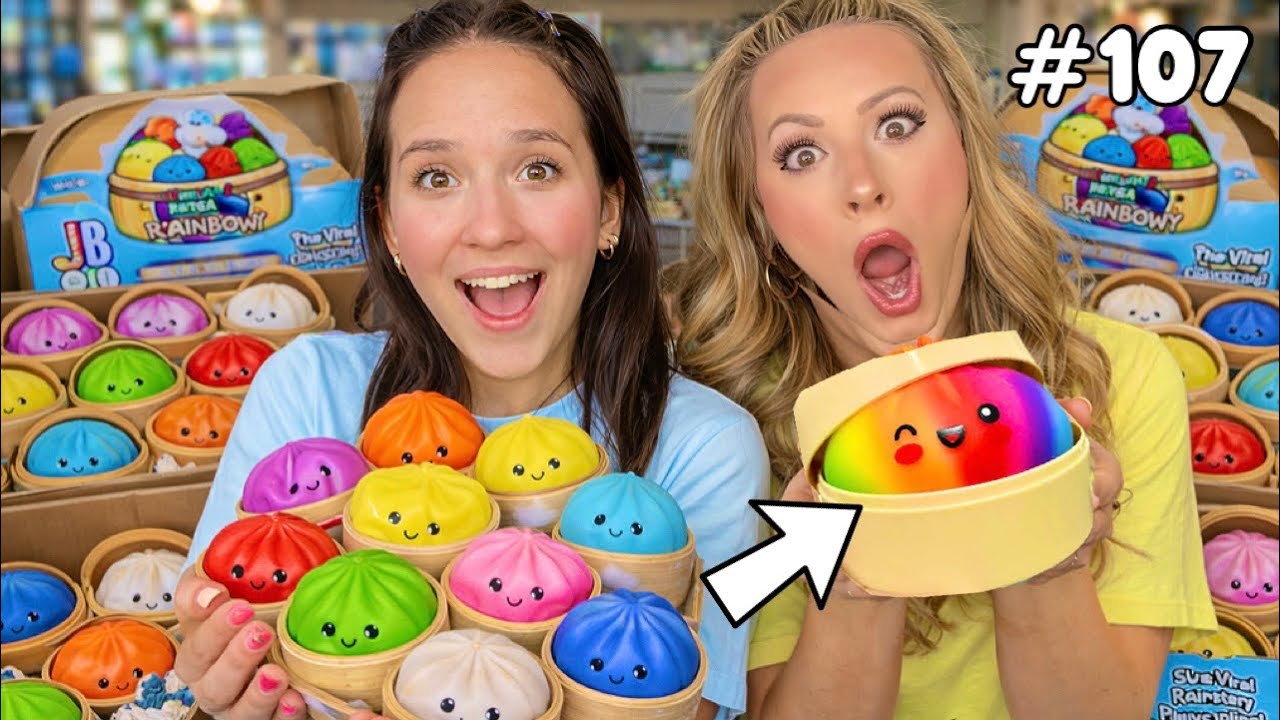 OPENING VIRAL DUMPLINGS UNTIL WE GET A RARE ONE + GIVEAWAY! @RMS-USA 🤭🌈🤞🏼 #viral #satisfying 
