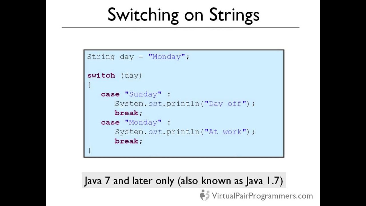 Java Fundamentals Training - Comparing Strings