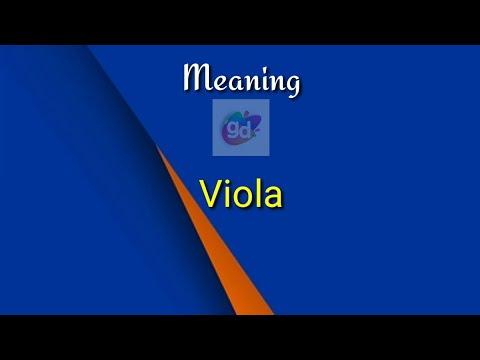 Viola Meaning with Pronunciation||Googul Dictionary#viola