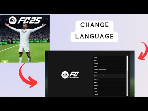 How to change language in FC 25 companion web app (FIFA 25)
