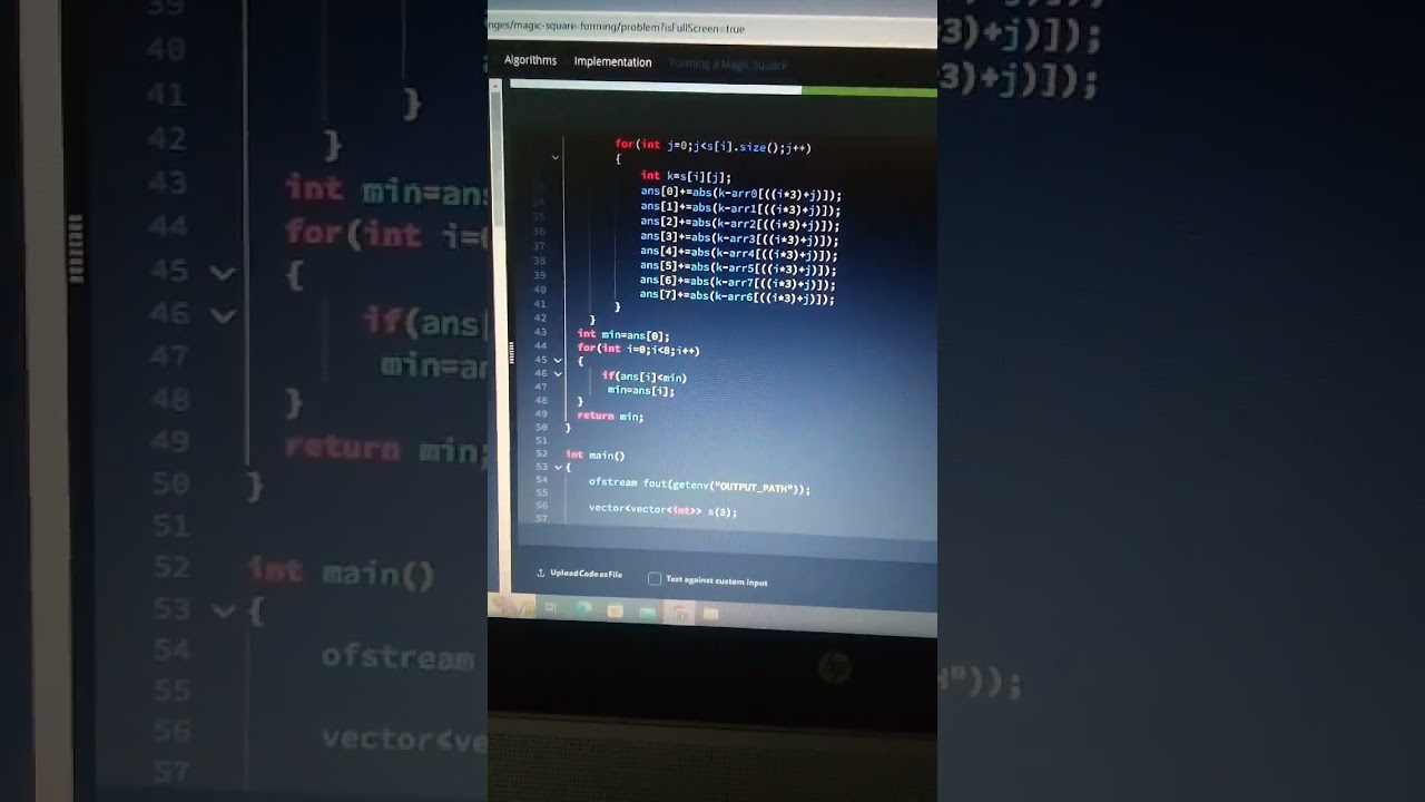 forming a Magic Square #hackerrank
