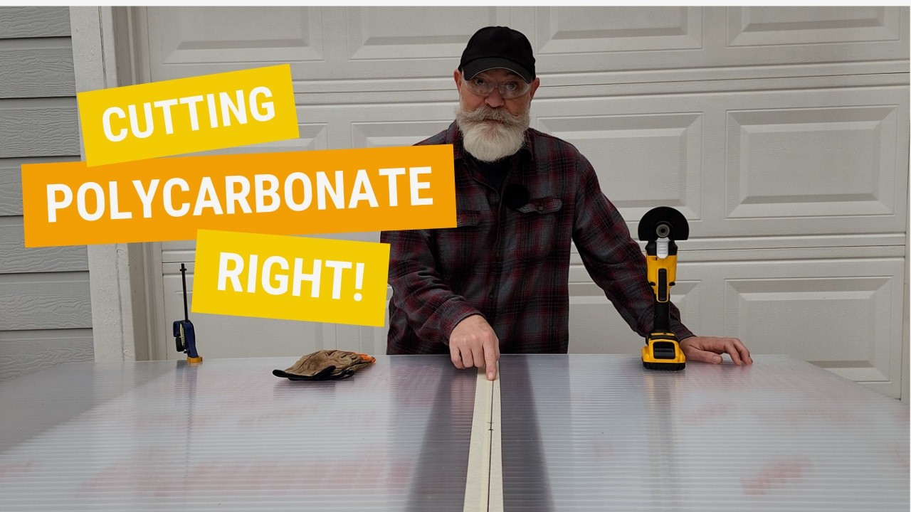 Cutting Polycarbonate Panels LIKE A PRO For Your Greenhouse!