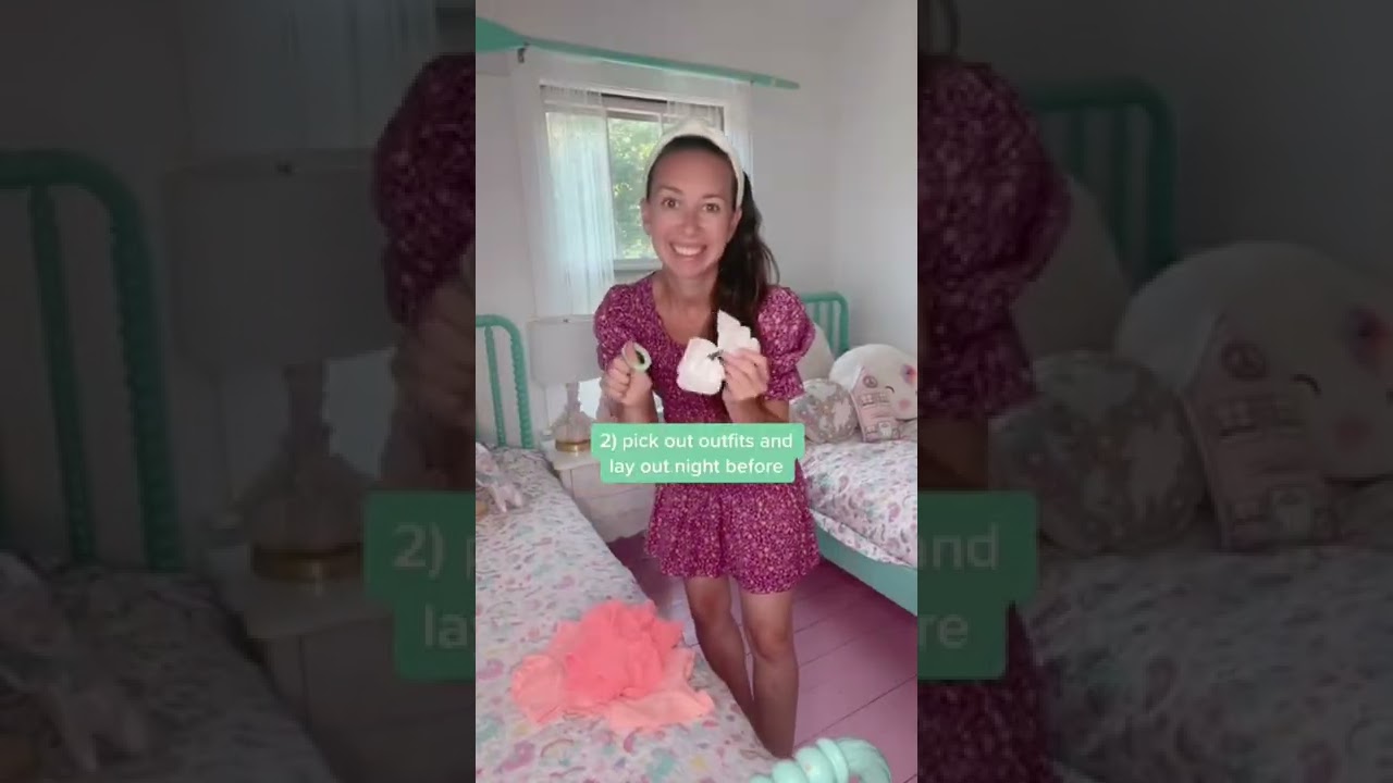 5 STEPS to make MORNING ROUTINES EASIER for BACK TO SCHOOL! #momhacks  #momlife #backtoschool