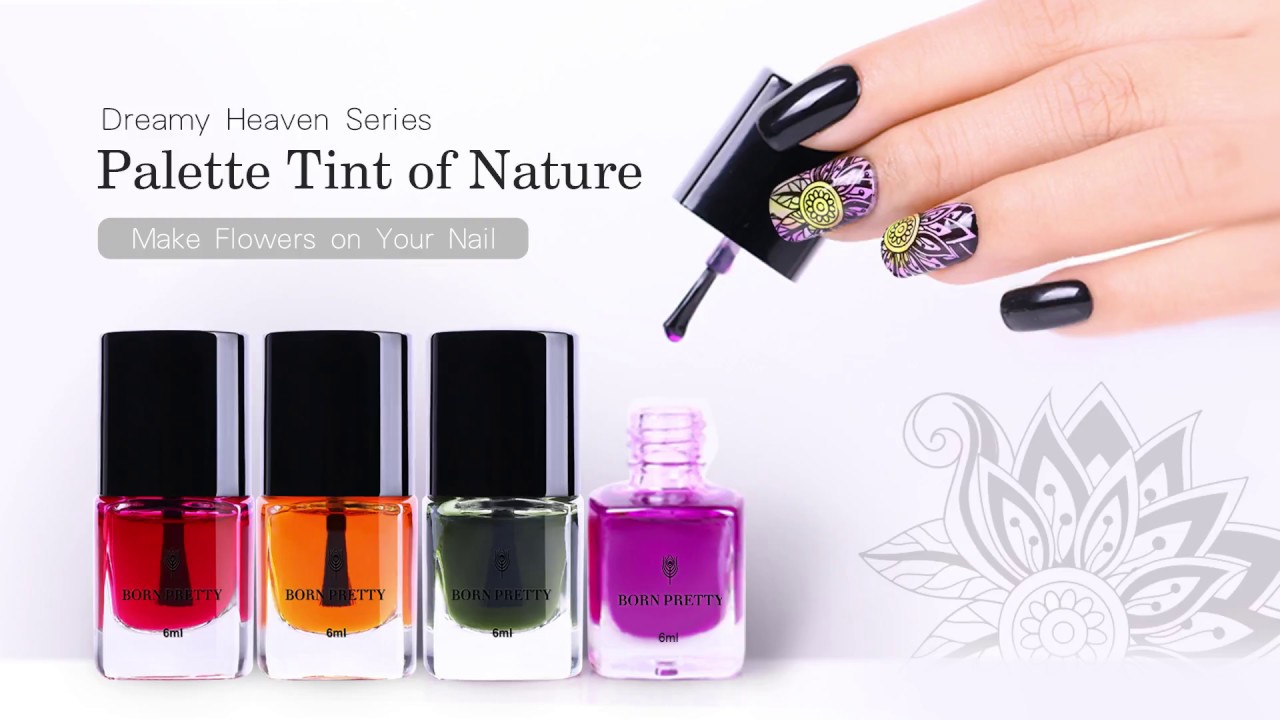BORN PRETTY-How To Do Colorful Gradient Stamping Nails? -Tutorial