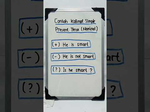 CONTOH KALIMAT SIMPLE PRESENT TENSE ( NOMINAL ) || GRAMMAR