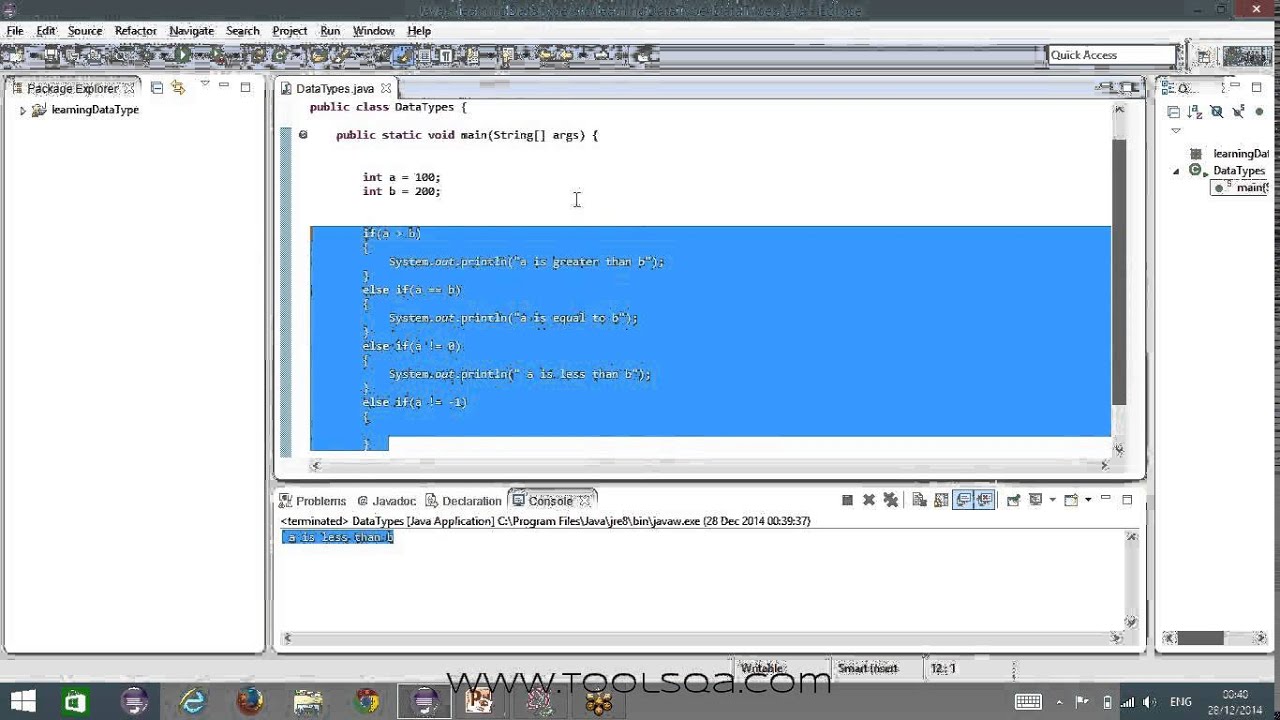 Java - Control Statements - Part 1
