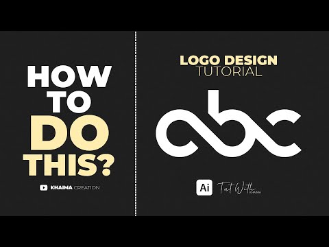 Logo Design Series - How to Make abc Logo - Tut with Khaima