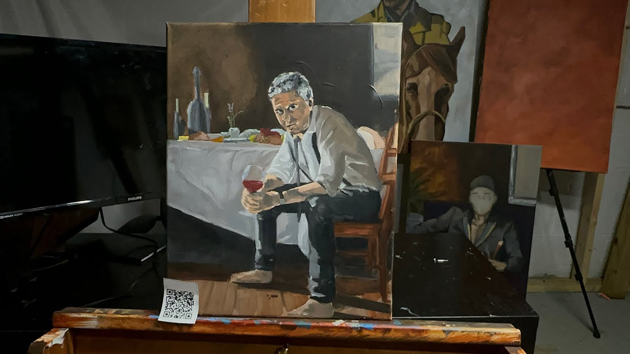 In the Studio - Anthony Bourdain Portrait ￼