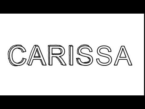 Carissa Name Animation