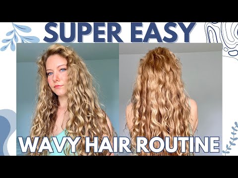 Easy Wavy Hair Routine for Beginners // My "Good Enough" Routine!