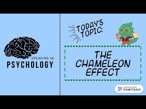 The Chameleon Effect - Speaking in Psych