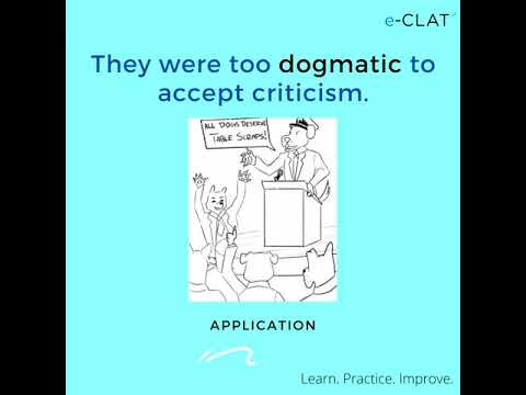DOGMATIC | Word meaning | Word of the Day 109