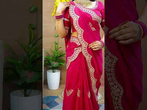 Mermaid Style Saree Draping ❤️🫶 #sareedraping #beautynstyle