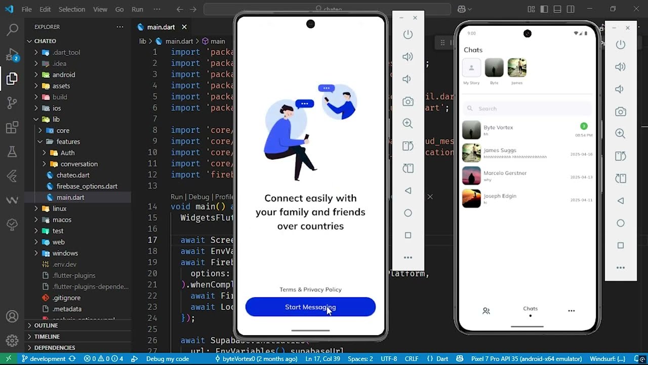 💬 Chateo - Real-Time Chat App (Built with Flutter)