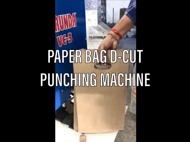 Plastic Carry Bag Punching Machine - VRUNDA Semi-Automatic Carry Bag ...