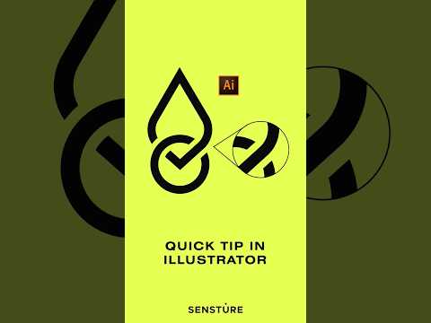 Quick Illustrator Tutorial #graphicdesign #adobeillustrator #ai #tutorial #shorts #logo #tip #trick