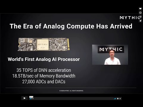 Mythic Analog Matrix Processor (AMP)- Overcome the limitations of digital processor #mythic #analog