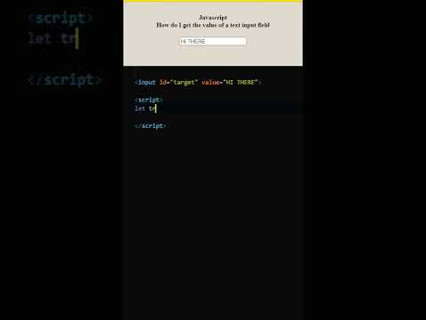 Javascript, how do I get the value of a text input field?