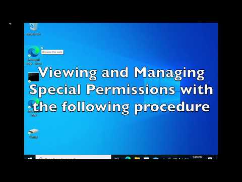 Assigning Special NTFS Permissions in Windows 10