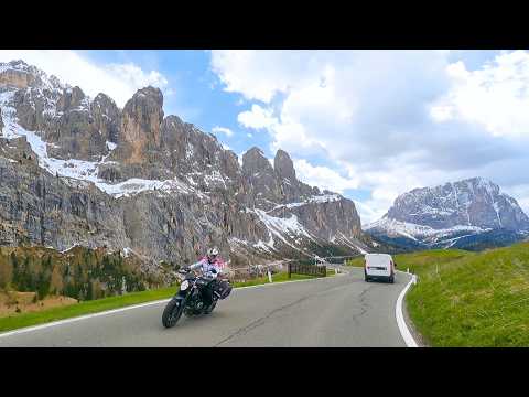 VAL GARDENA - ALTA BADIA Scenic Drive In Spring - MAY | Dolomites Italy