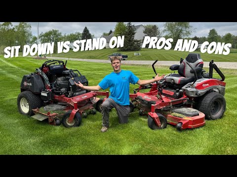 Stand On Vs Sit Down Zero Turn Lawn Mower?! Which is the right choice?!