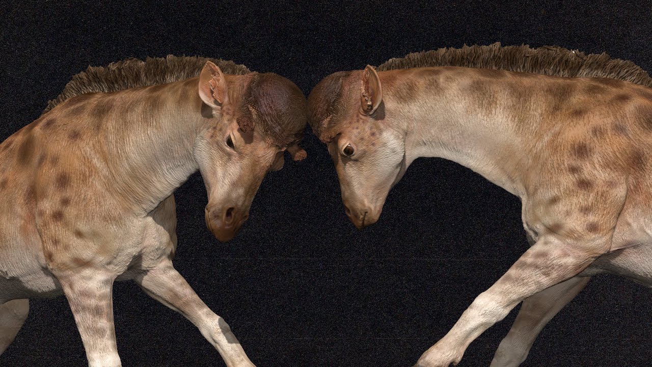 This ancient giraffe relative head-butted rivals