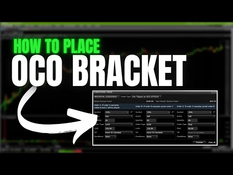 How to Place OCO Bracket Orders on Fidelity Active Trader Pro