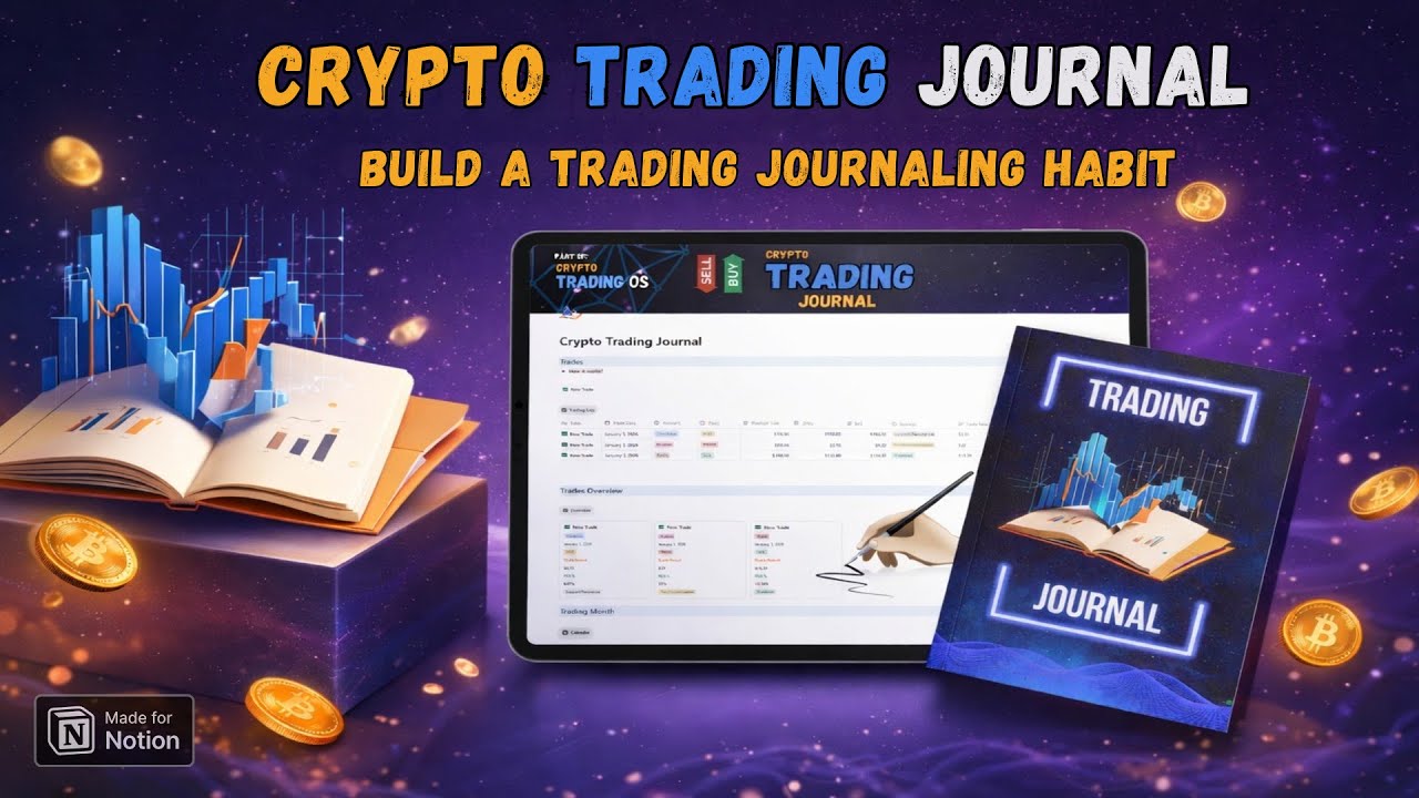 Crypto Trading Journal Notion Template - FREE (use this to build a trading journaling habit)