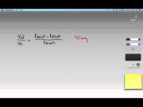 Calculating Vd/Vt (Dead space to tidal volume ) Ratios