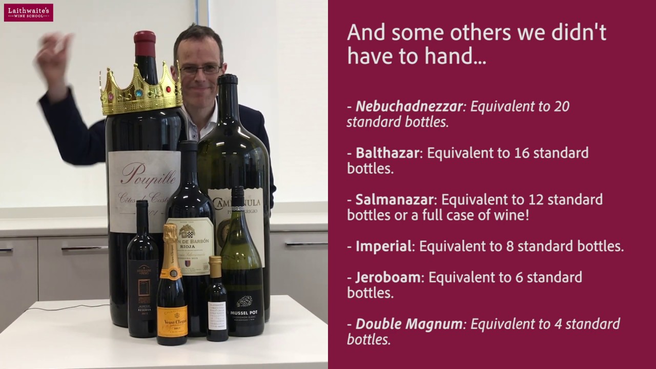 Wine Wisdom: Wine bottle sizes explained