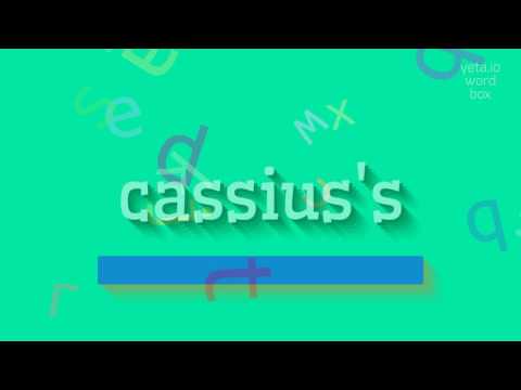 How to say "cassius's"! (High Quality Voices)