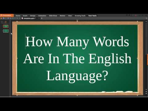 How Many Words Are In The English Language