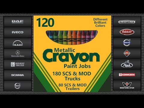 Steam Community :: Video :: ATS: Metallic Crayon Paint Jobs | 120 ...