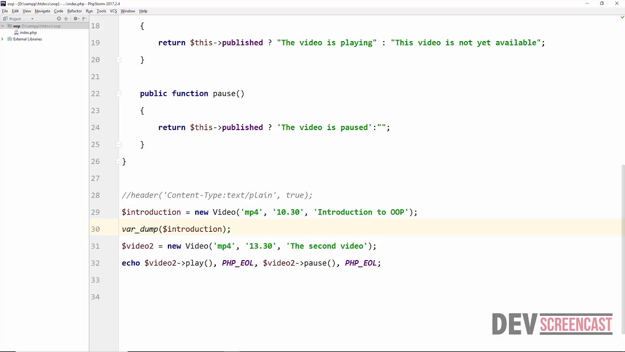 PHP OOP Tutorial -   PHP Constructor & destructor