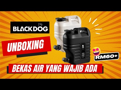 BLACKDOG - 12L Food Grade Water Container #naturehike #BLACKDOG #camping #hiking #silentvlog #asmr