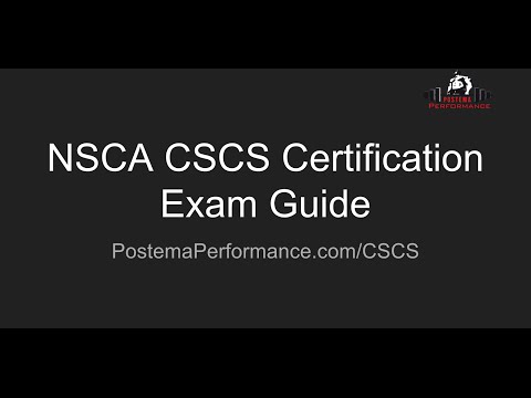 NSCA CSCS Certification Exam Guide