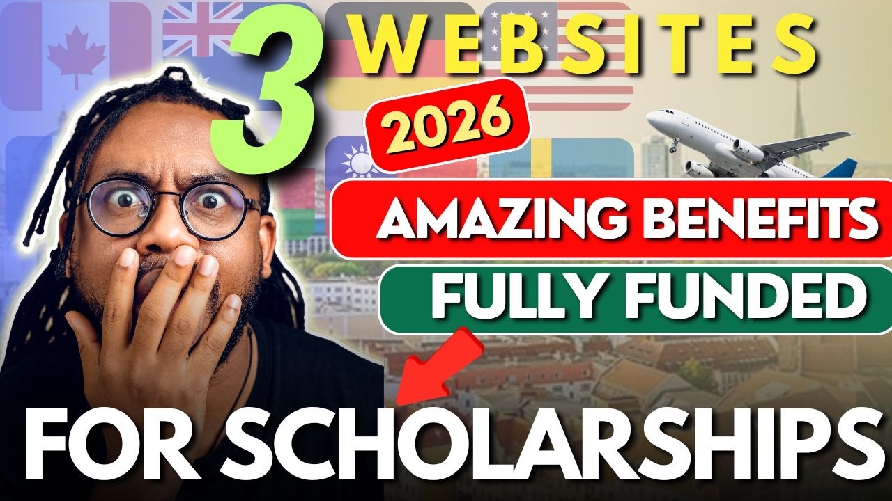 3 Best Websites for Fully Funded Scholarships in 2026! (Move Abroad FREE)