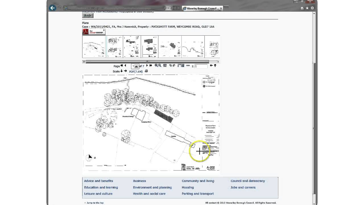 Planning applications: Plans and documents