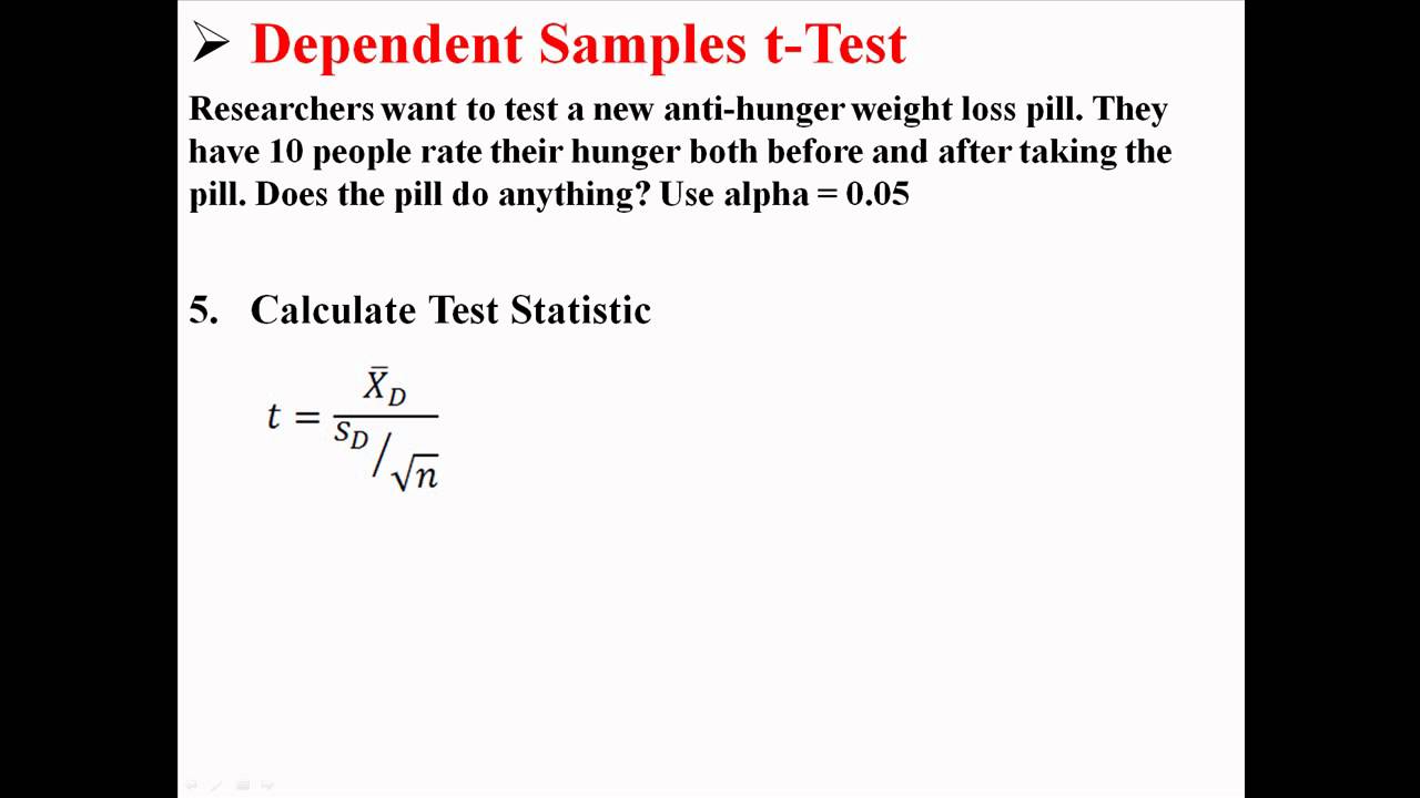Dependent Samples t-Test