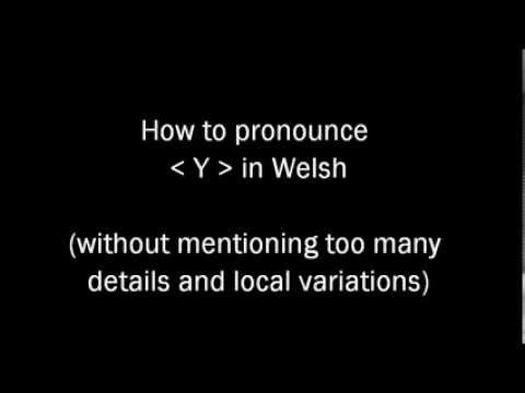 (learning Welsh) Welsh Basics - How to pronounce the letter "Y" in Welsh