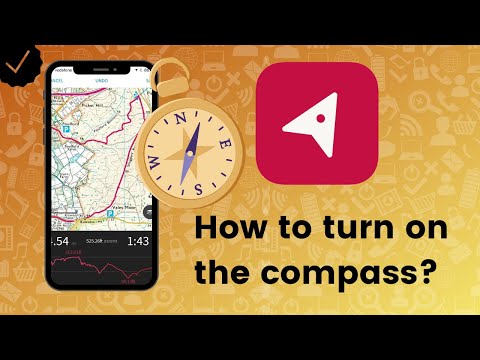How to turn on the compass on OS Maps?