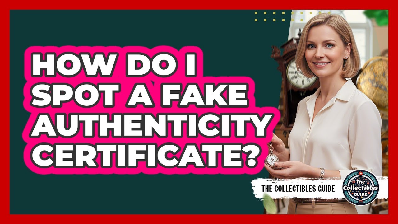 How Do I Spot A Fake Authenticity Certificate?