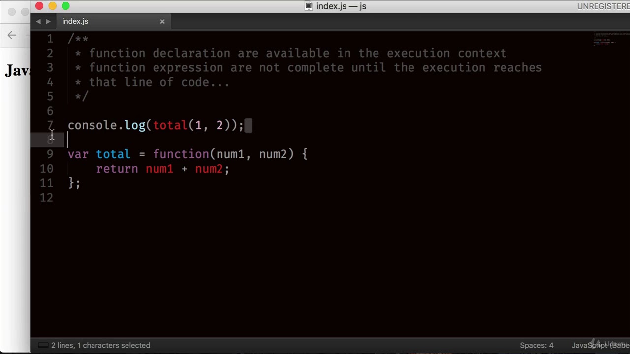 046 Function declaration vs function expression